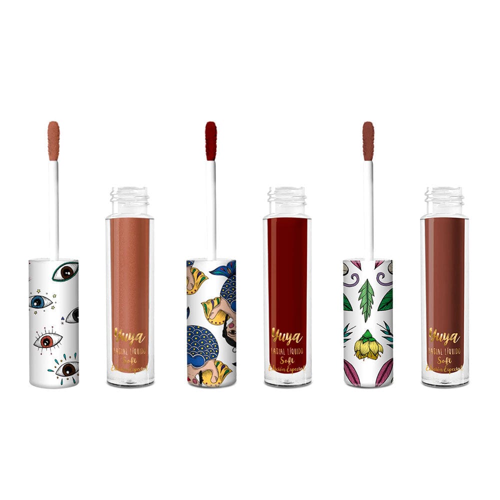 Yuya Paquete con 6 Labiales líquidos acabado Soft – REPUBLIC COSMETICS