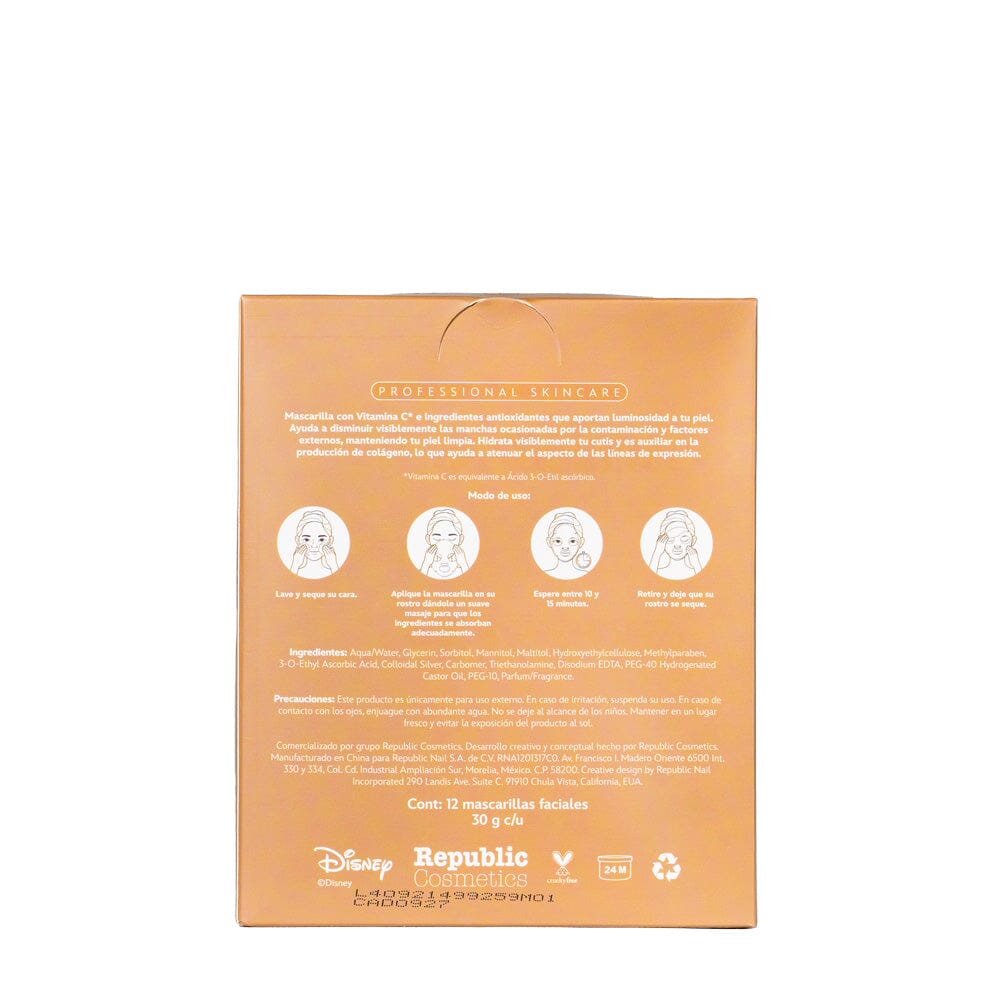 Pack con 12 pcs Beauty Mask Reina Malvada - Vitamina C – REPUBLIC COSMETICS