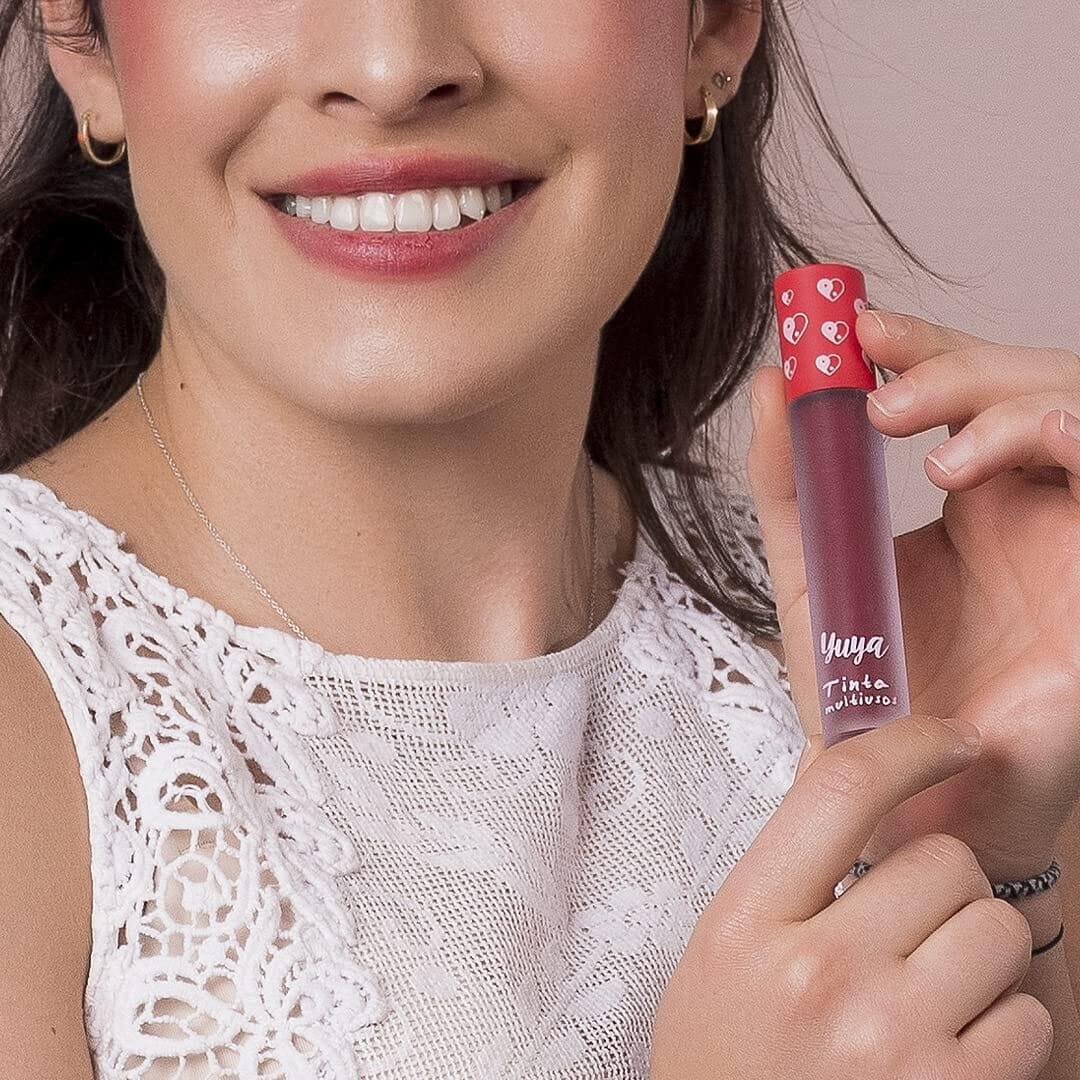 Yuya Tinta Multiusos para labios, ojos y mejillas, tono rosa "Ying Yang ...